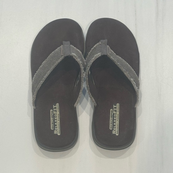 Skechers | Shoes | Sketchers Relaxed Fit Memory Foam Sandals | Poshmark